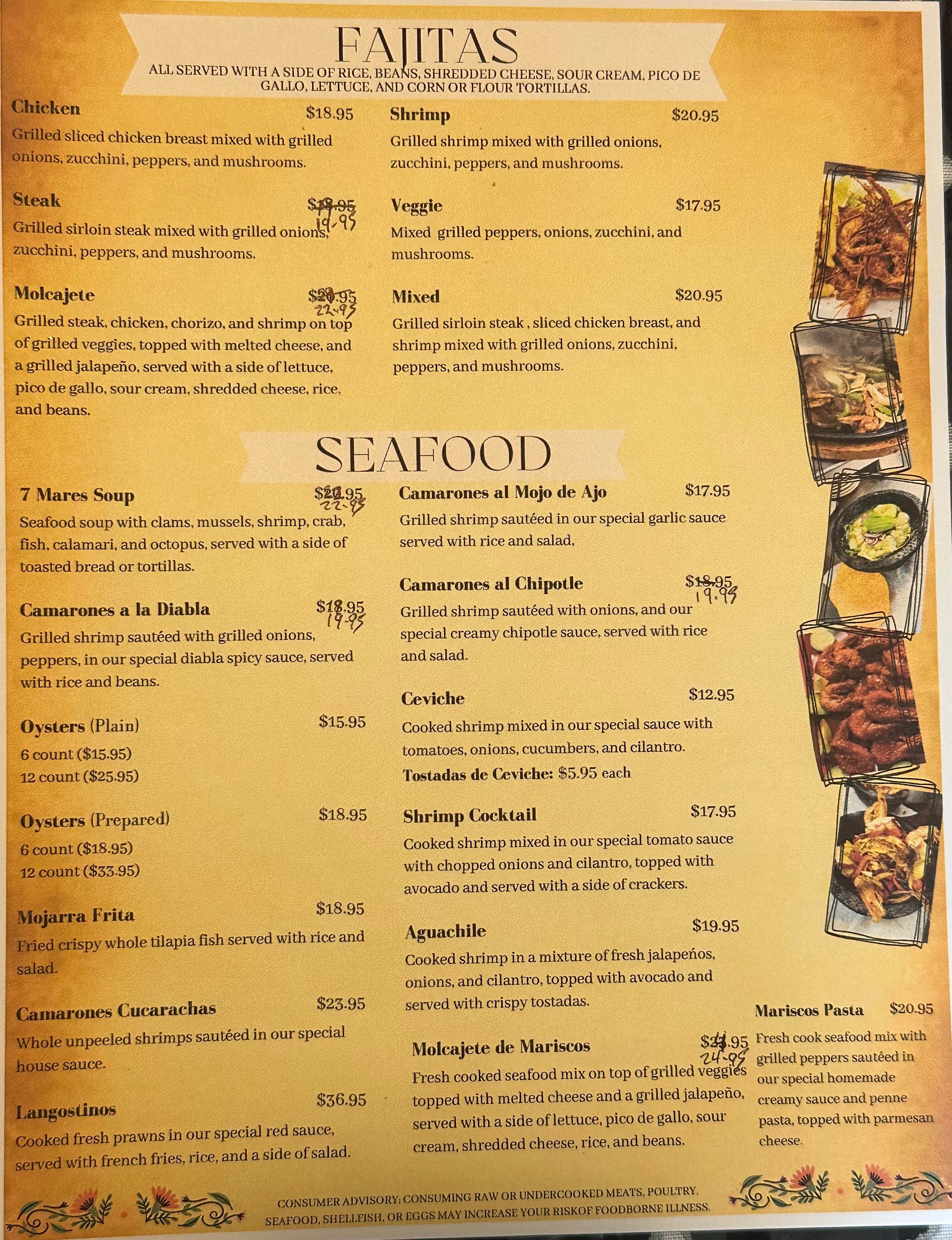 menu – MI PUEBLO MEXICAN RESTAURANT